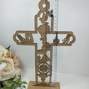 Tere Mexi Gifts | Party Supplies | Cruz Madera Primera Comunin Nio ...